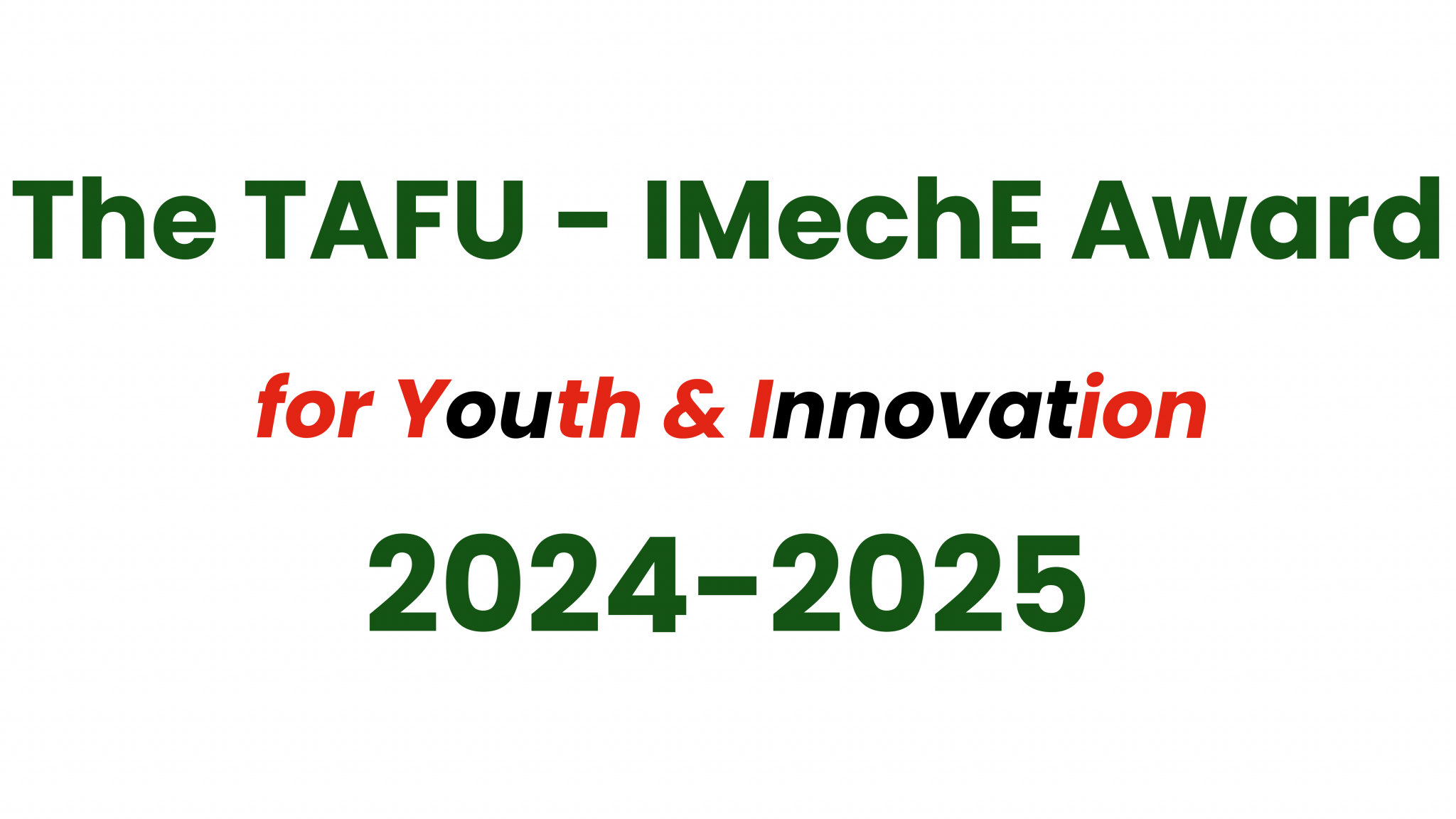 The TAFU – IMechE Award – TAFU